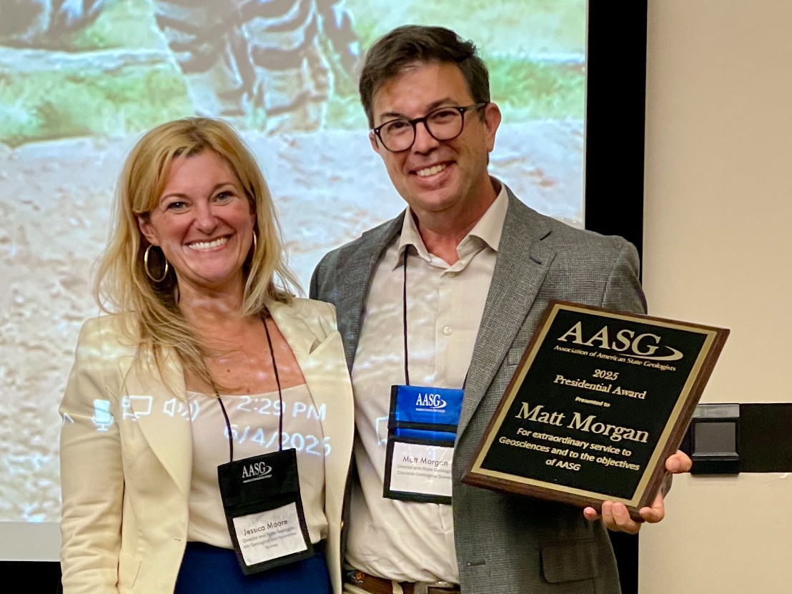 Matt Morgan honored with national award for service to geosciences ...