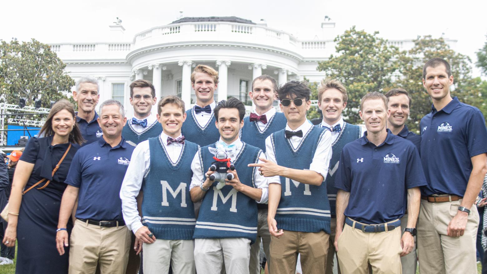 Mines men's cross country team honored at White House | Colorado School ...